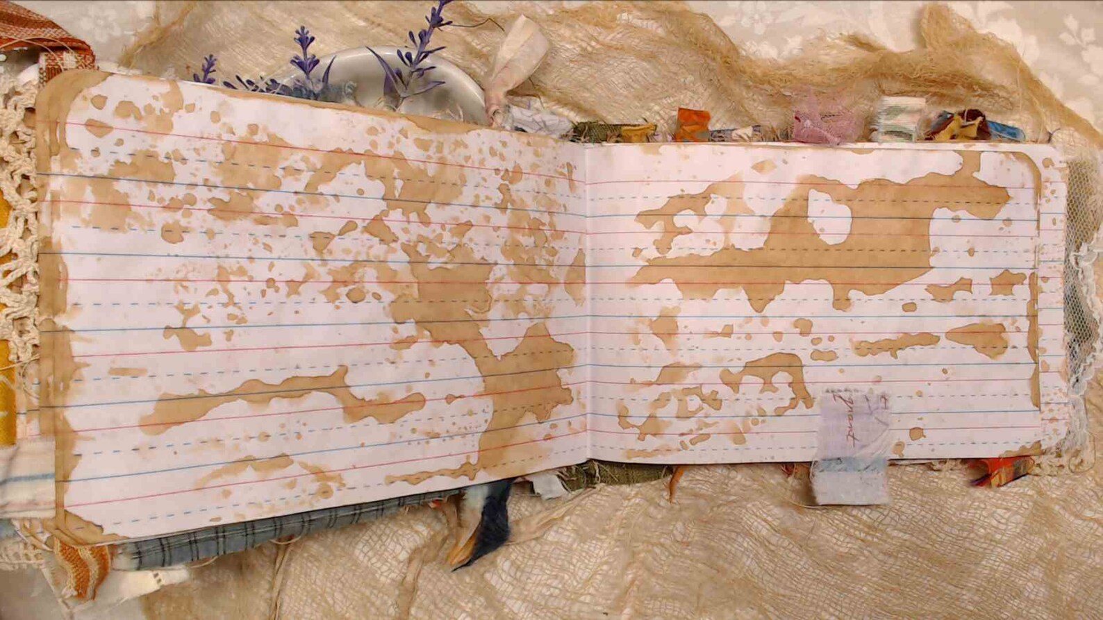 Fabric Scrap Junk Journal, Handmade Scrap Journal, Repurposed ...