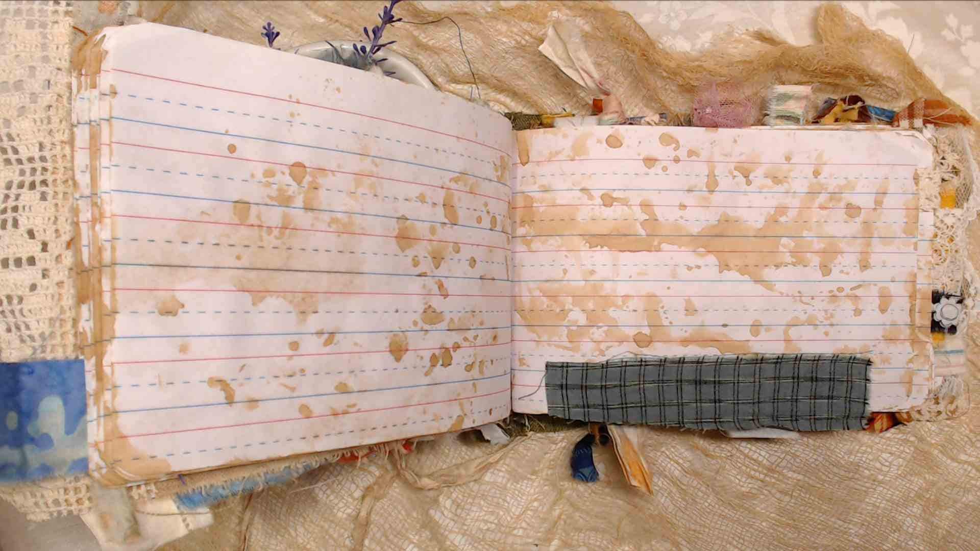 Fabric Scrap Junk Journal, Handmade Scrap Journal, Repurposed ...