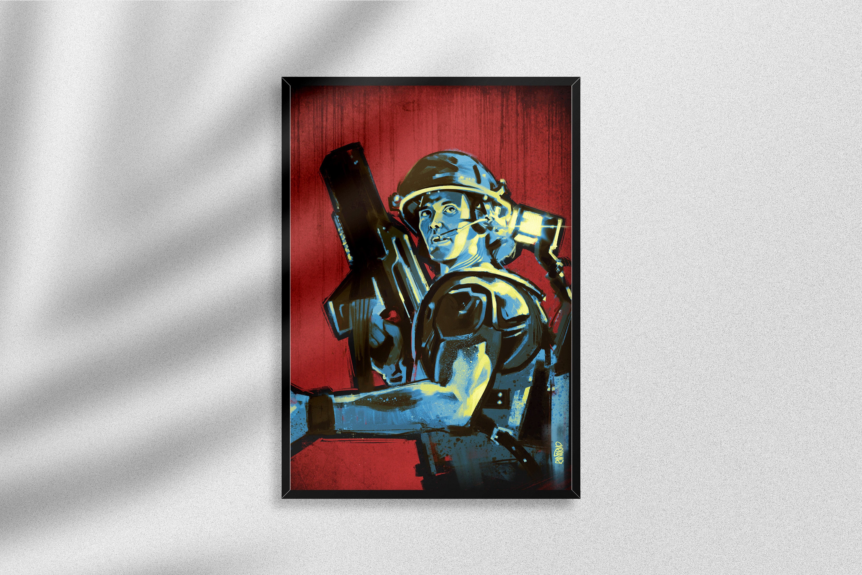 Aliens Movie Corporal Hicks Matte Poster, Science Fiction Wall Art ...