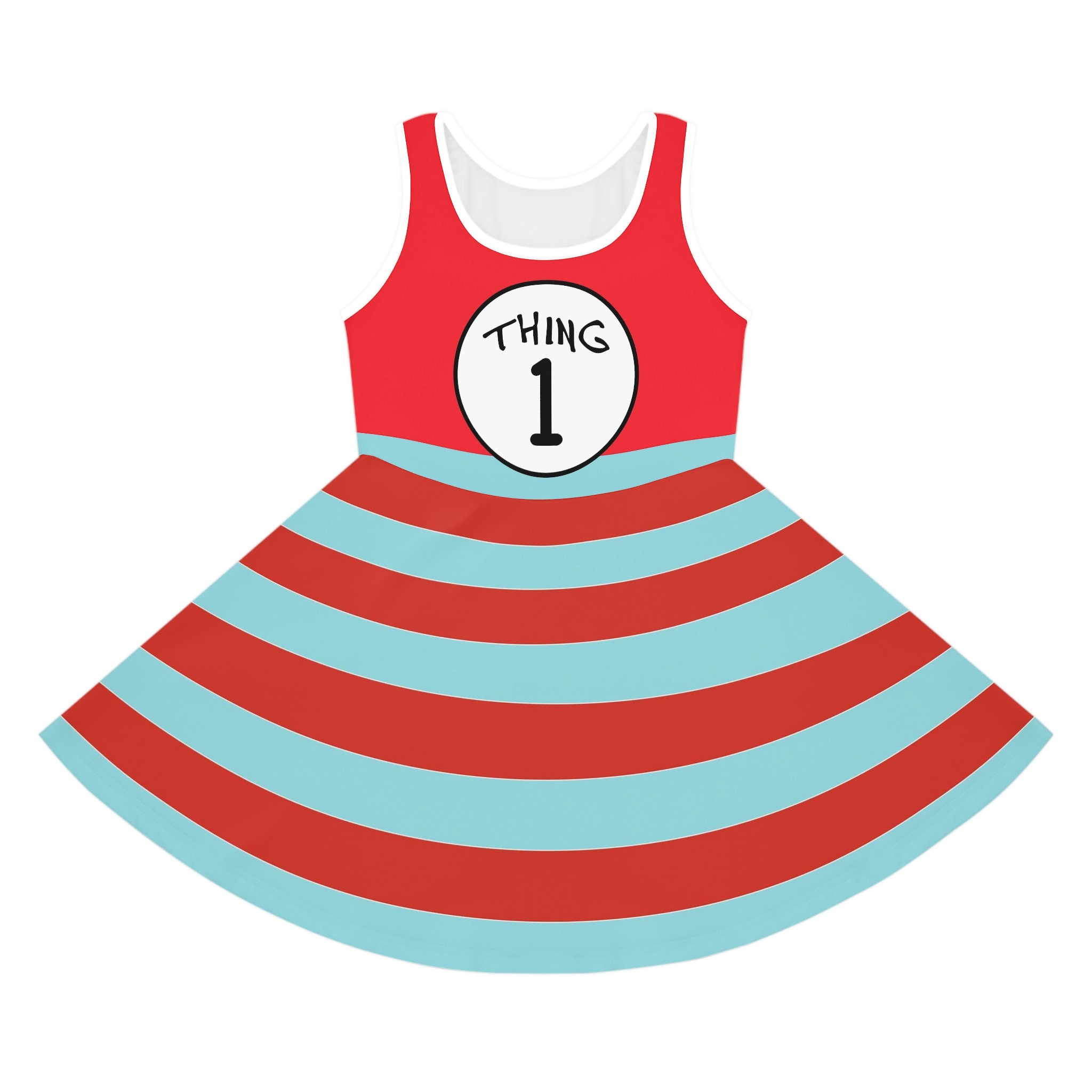 Thing 1 Girls Sundress, Dr Seuss Week, Costume, Park Day - Etsy