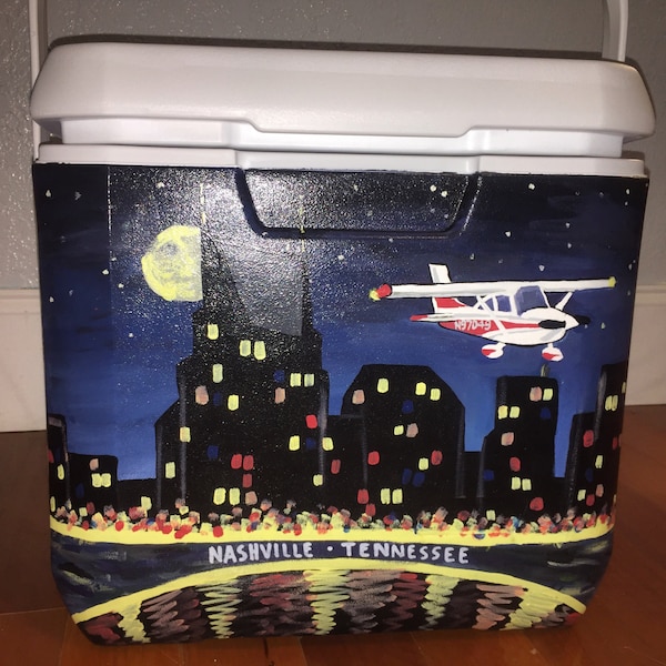 Painted Cooler - Etsy