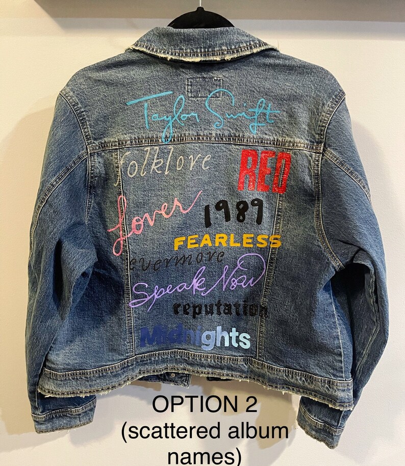 The Eras Inspired Denim Jacket MTO - Etsy
