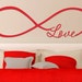 Love Infinity Loop Symbol Vinyl Wall Decal Sticker - Etsy