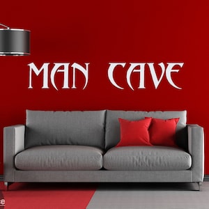Man Cave Vinyl Wall Decal Sticker - Etsy