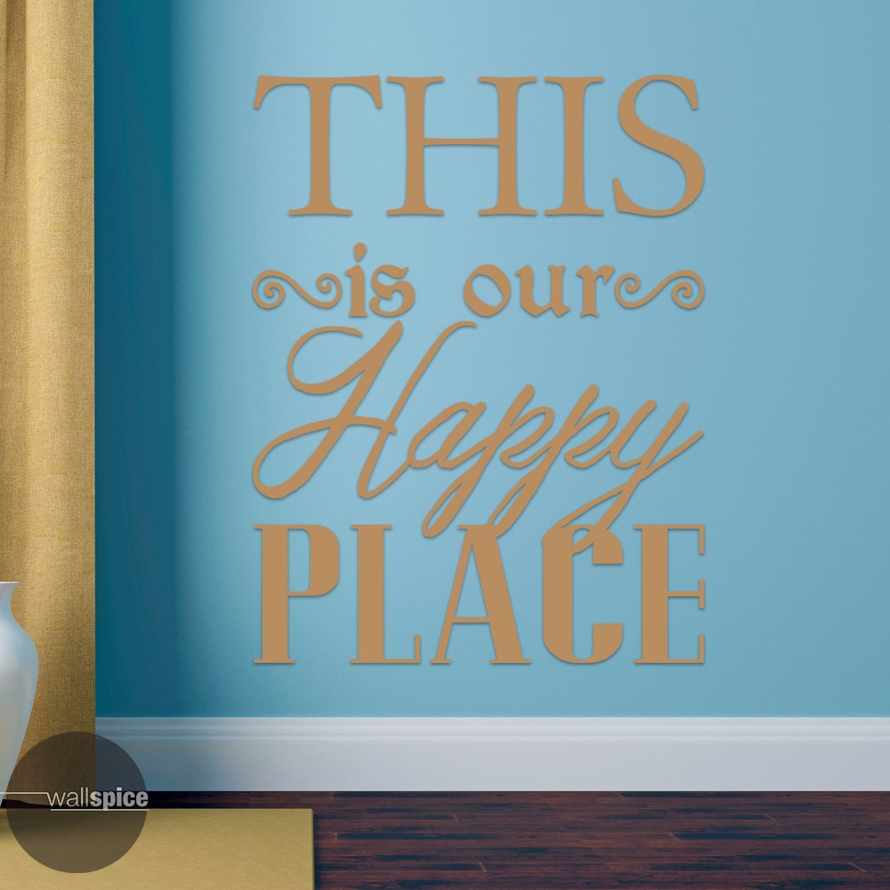 This is Our Happy Place Vinyl Wall Decal Sticker - Etsy
