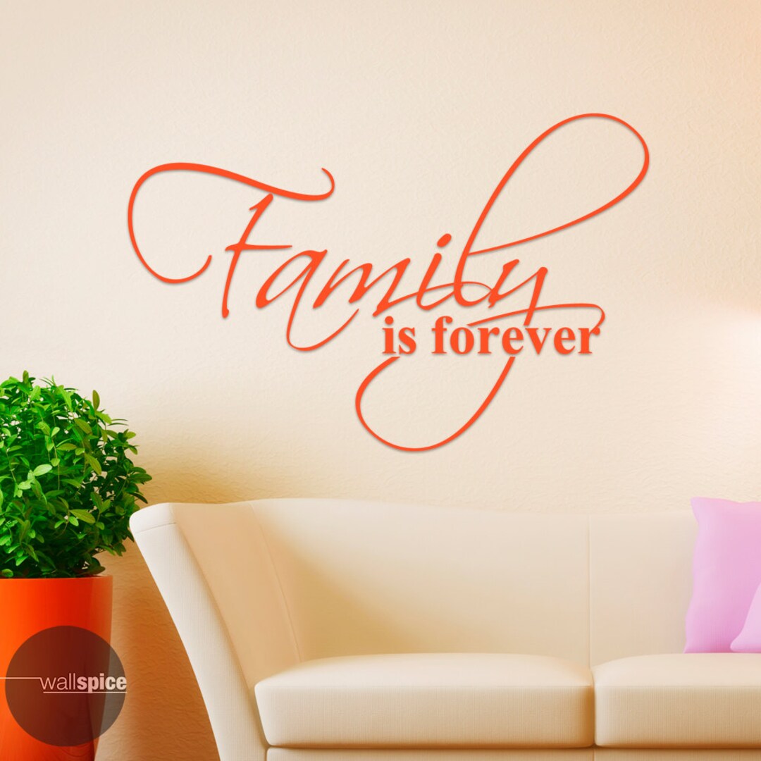 Family is Forever Vinyl Wall Decal Sticker - Etsy