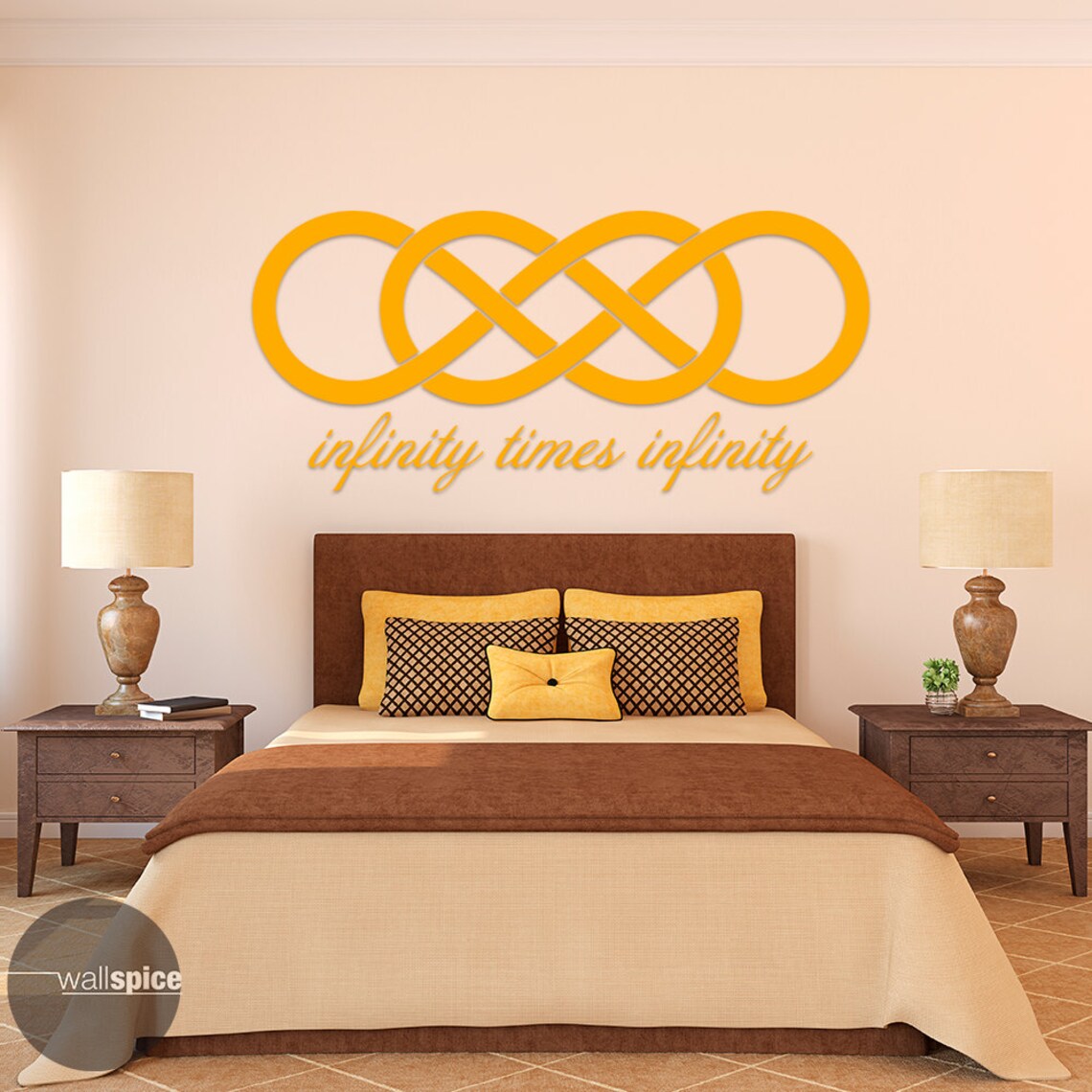 Infinity Times Infinity Vinyl Wall Decal Sticker Double | Etsy
