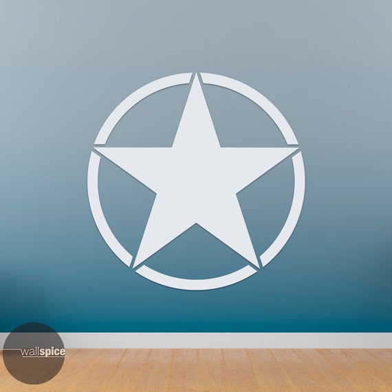 Army Military Star Symbol Vinyl Decal Sticker - Etsy Hong Kong