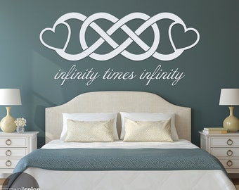 Infinity Times Infinity Vinyl Wall Decal Sticker Double | Etsy