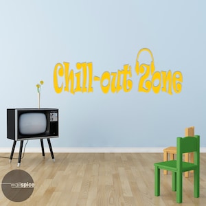 Chill Out Zone Chill-out Vinyl Wall Decal Sticker - Etsy