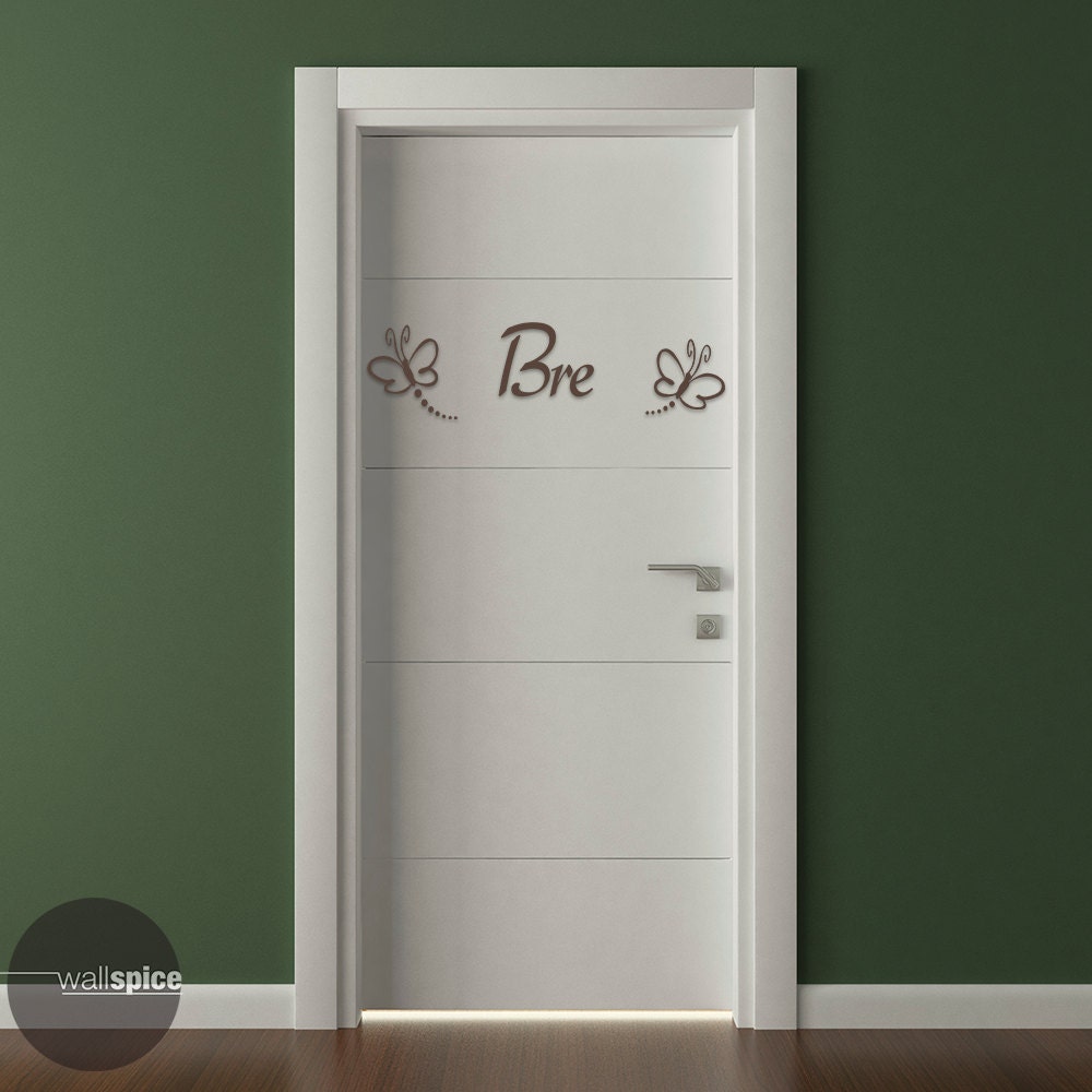 Personalized Girls Bedroom Door Monogram With Butterflies | Etsy