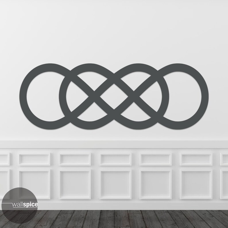 Double Infinity Symbol Vinyl Wall Decal Sticker Infinite Times - Etsy