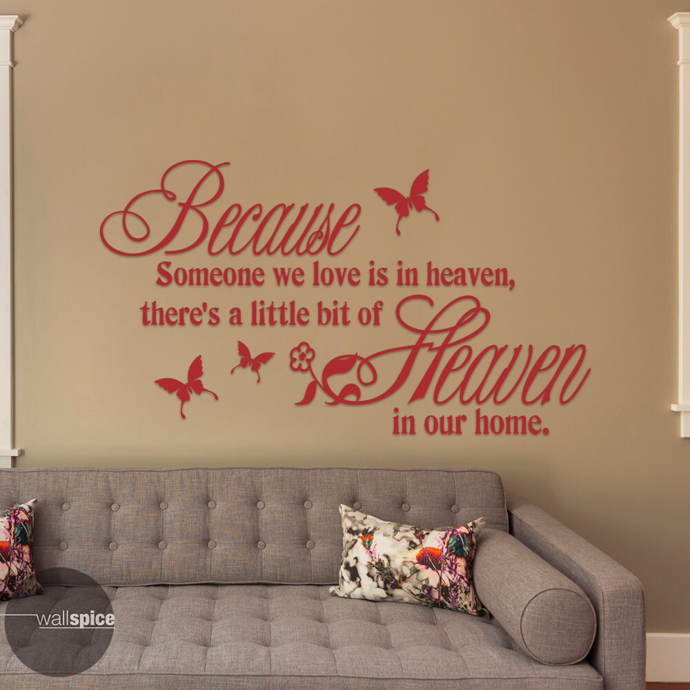 Because Someone We Love is in Heaven There's A Little Bit - Etsy