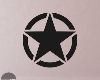 Army Military Star Symbol Vinyl Decal Sticker - Etsy