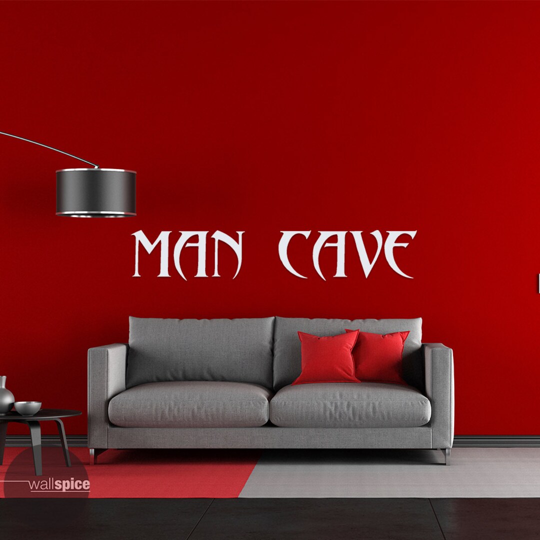 Man Cave Vinyl Wall Decal Sticker - Etsy