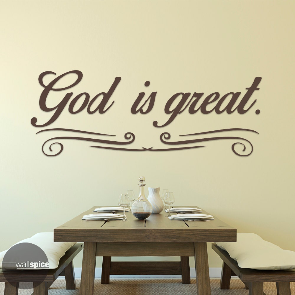 God is Great Vinyl Wall Decal Sticker - Etsy