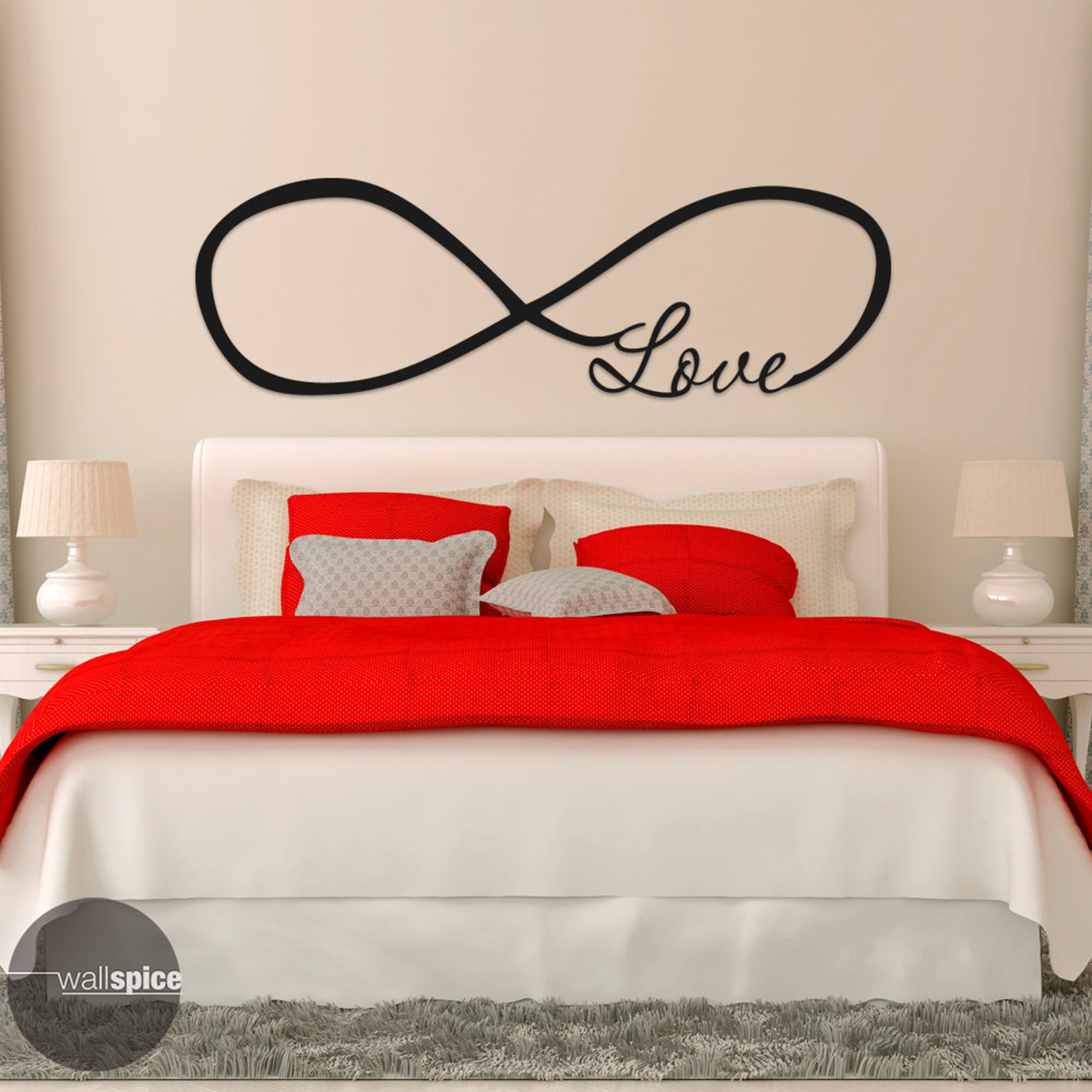 Love Infinity Loop Symbol Vinyl Wall Decal Sticker - Etsy