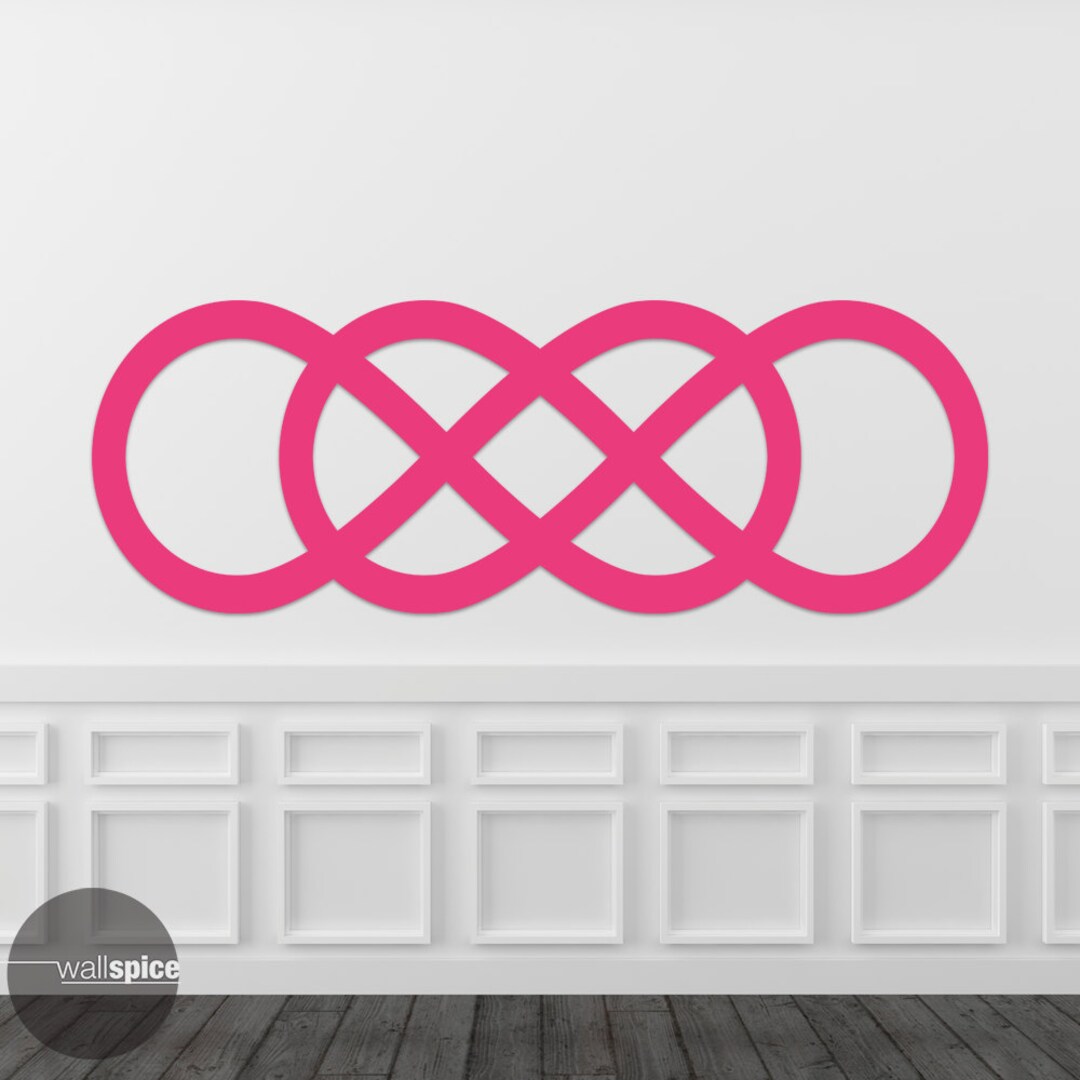 Double Infinity Symbol Vinyl Wall Decal Sticker Infinite Times Infinity ...