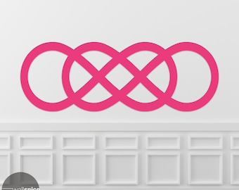 Infinity Times Infinity Vinyl Wall Decal Sticker Double | Etsy