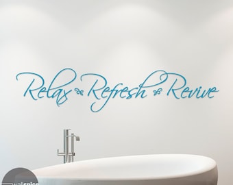 Relax Decal | Etsy