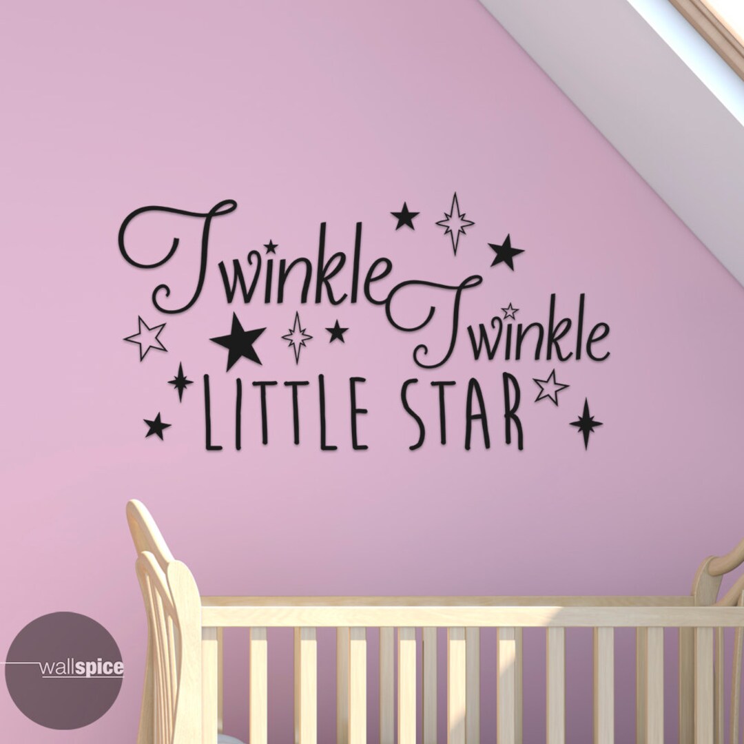 Twinkle Twinkle Little Star Vinyl Wall Decal Sticker Bedroom Nursery - Etsy