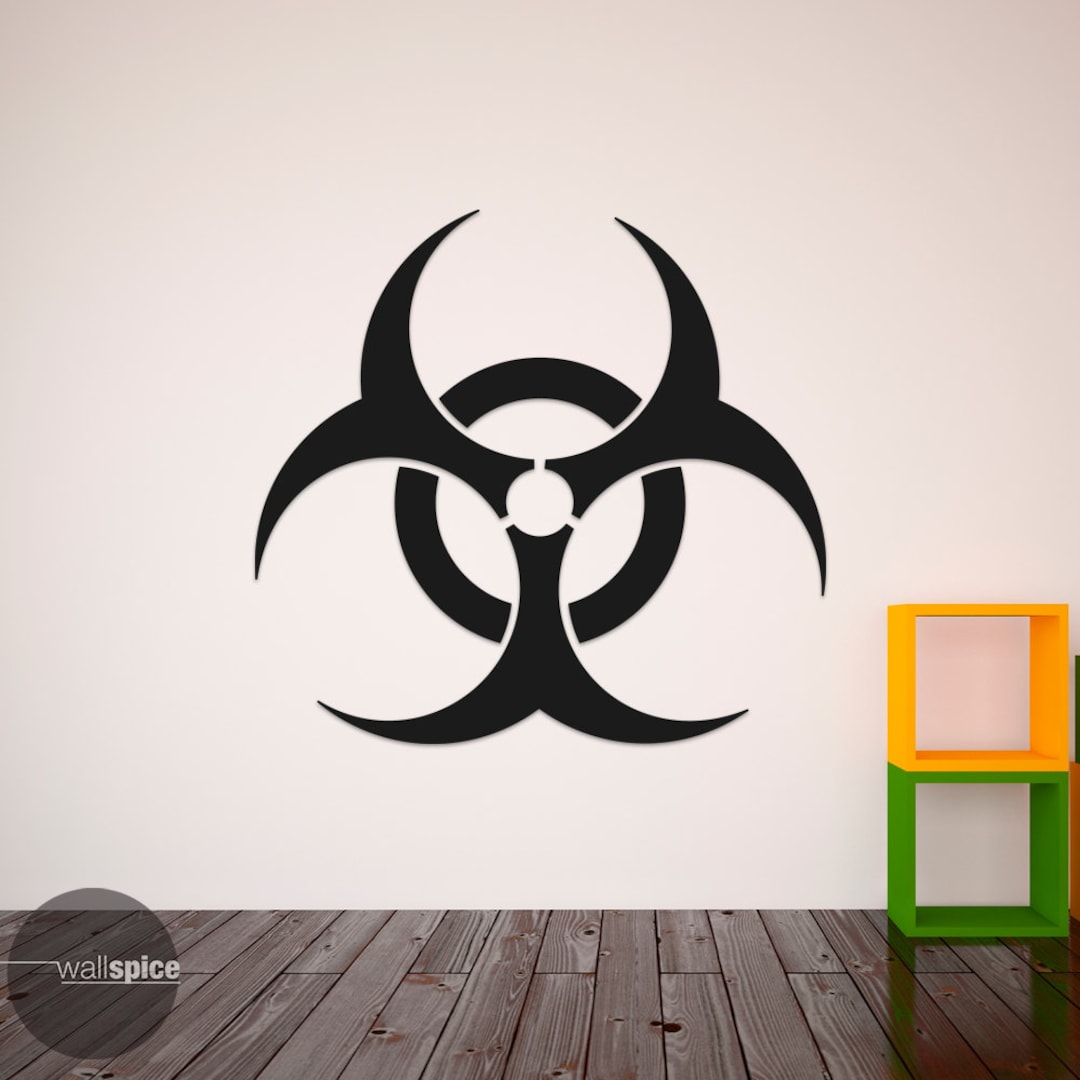 Biohazard Symbol Vinyl Wall Decal Sticker Horror - Etsy