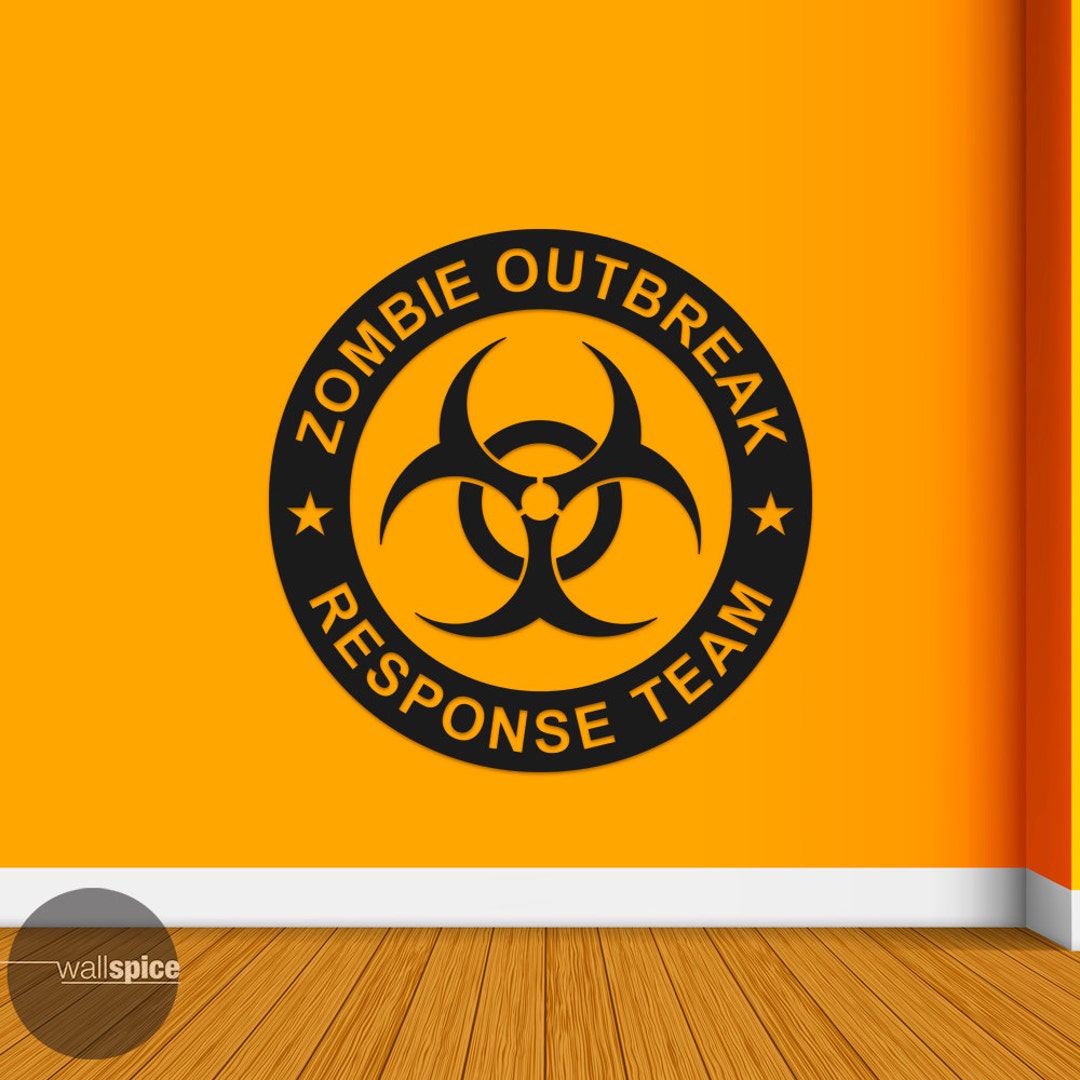 Zombie Outbreak Response Team Vinyl Wall Decal Sticker Biohazard - Etsy