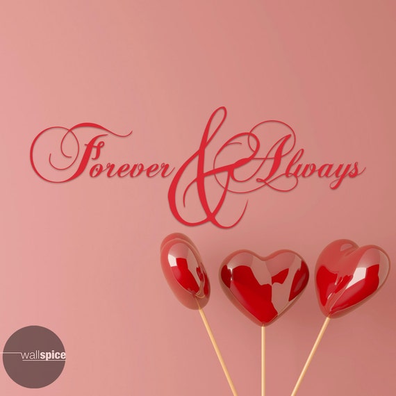 Forever & Always Vinyl Wall Decal Sticker | Etsy