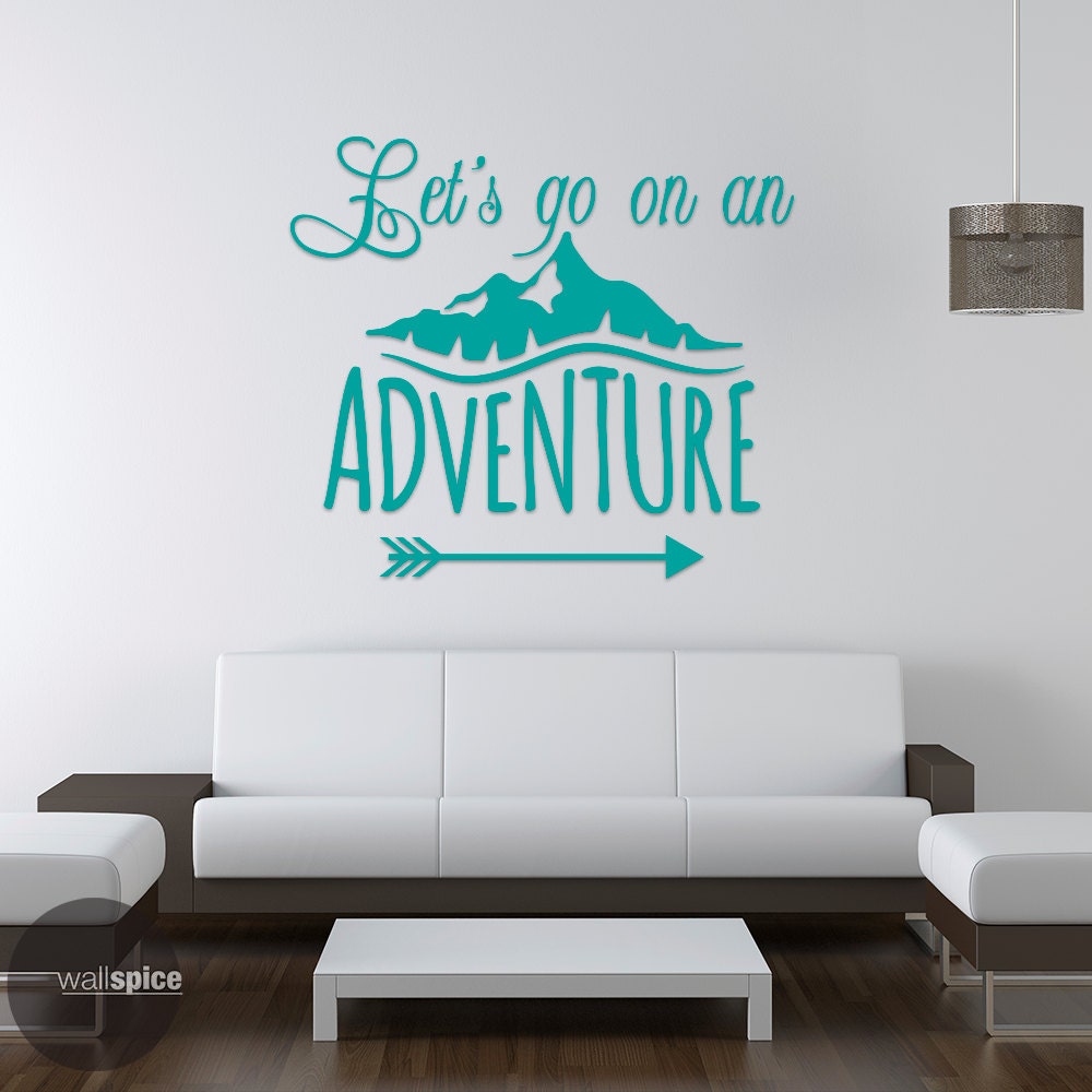 Let's Go on an Adventure Vinyl Wall Decal Sticker - Etsy