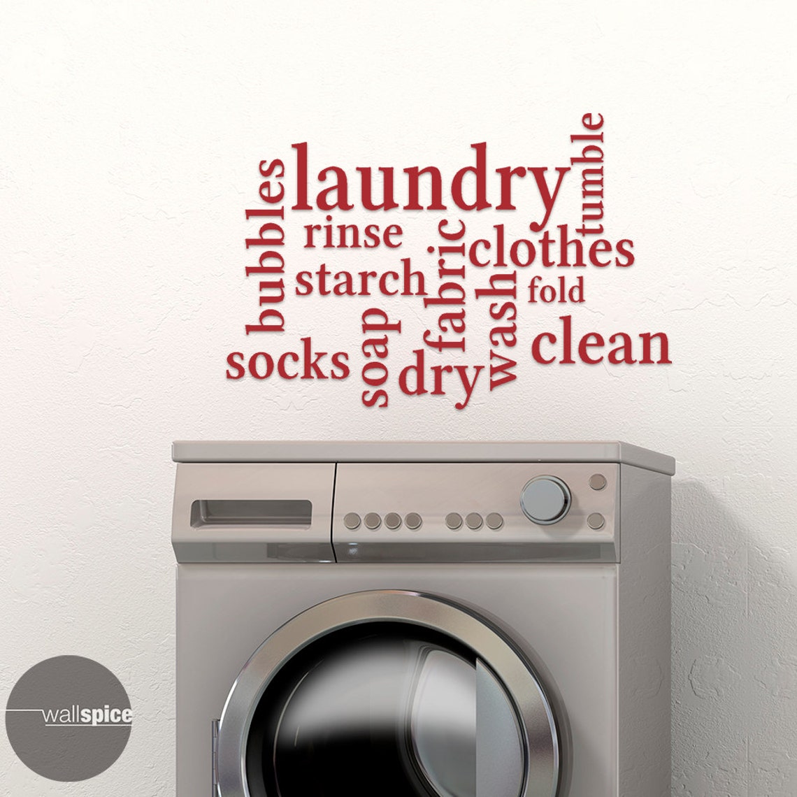 Laundry Room Words Mural Subway Art Vinyl Wall Decal Sticker - Etsy