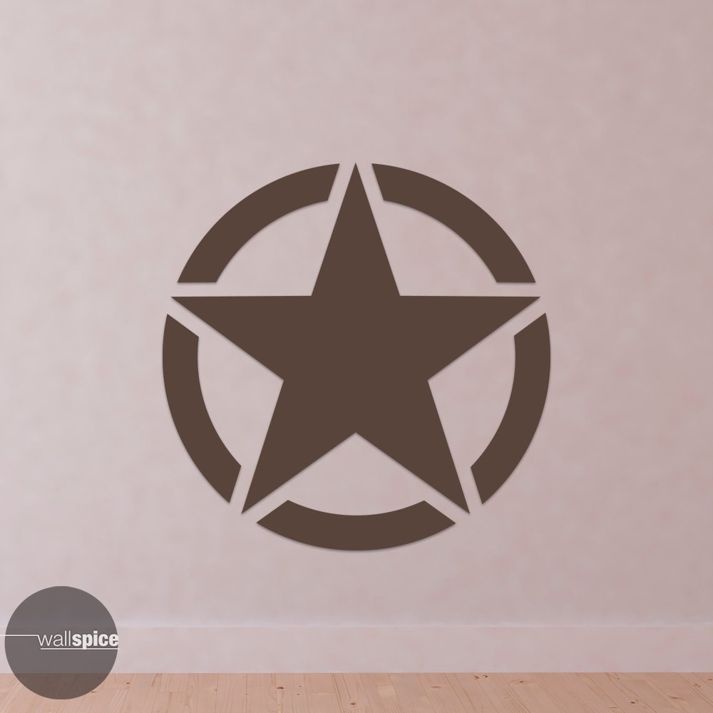 Army Military Star Symbol Vinyl Decal Sticker - Etsy