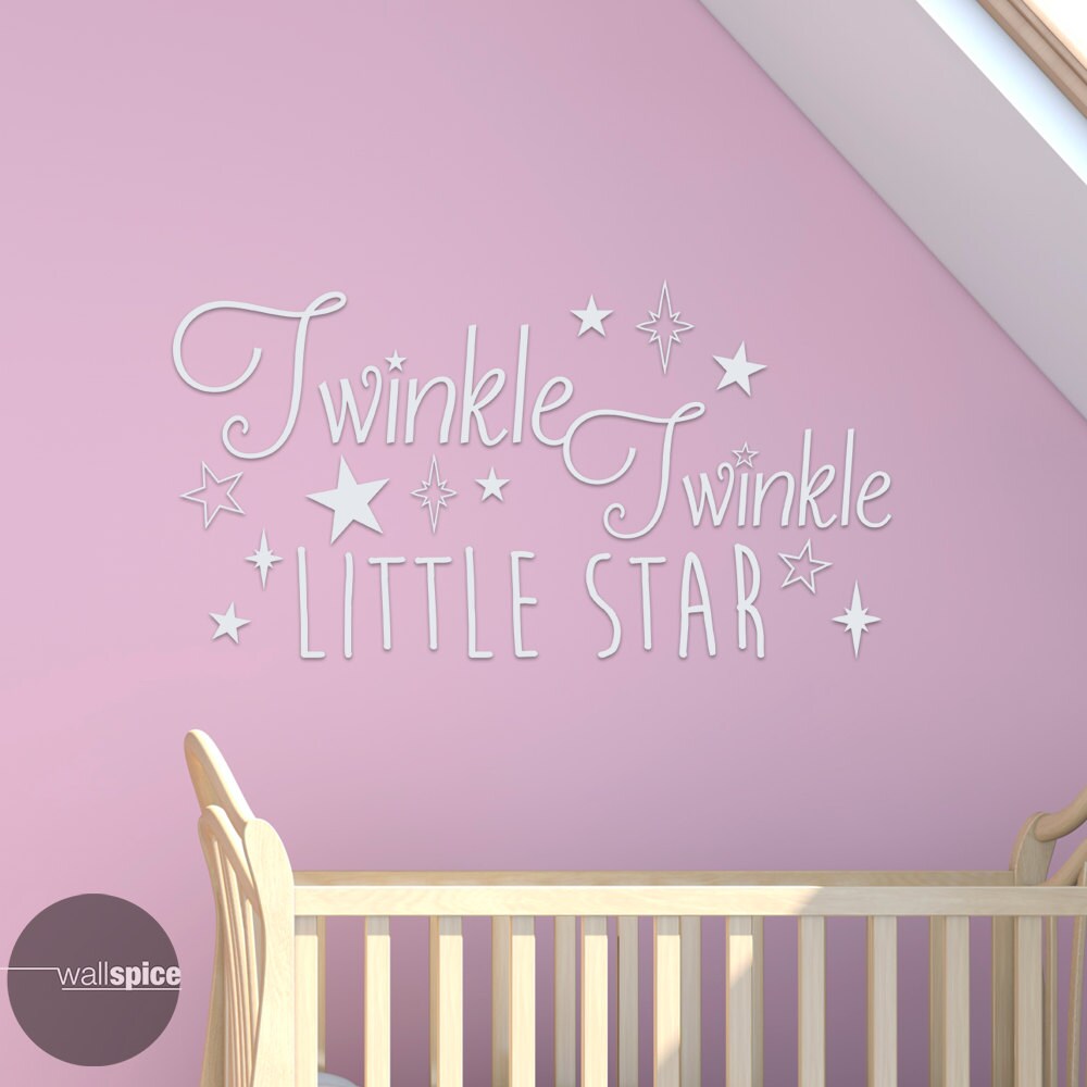 Twinkle Twinkle Little Star Vinyl Wall Decal Sticker Bedroom | Etsy