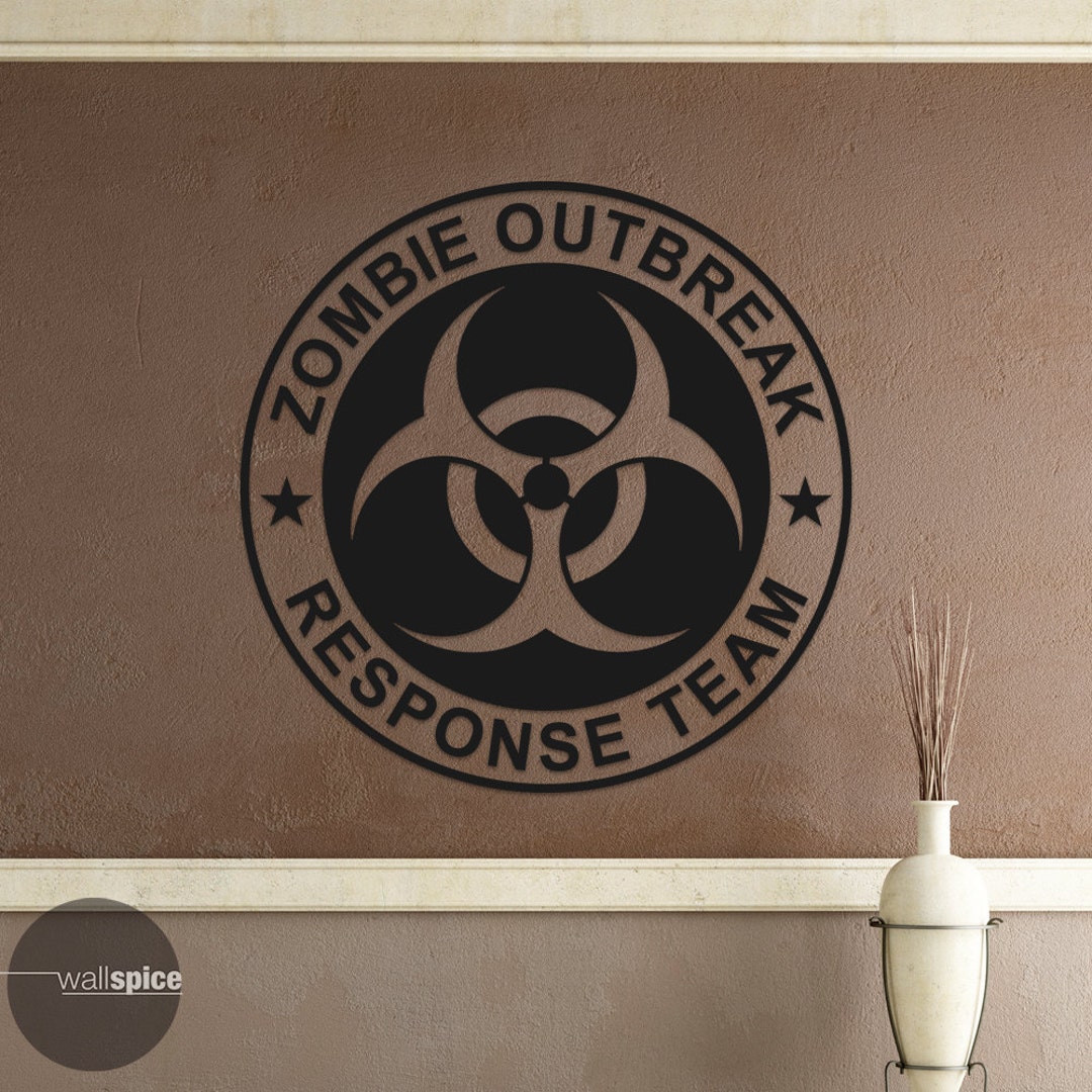Zombie Outbreak Response Team Vinyl Wall Decal Sticker Biohazard - Etsy