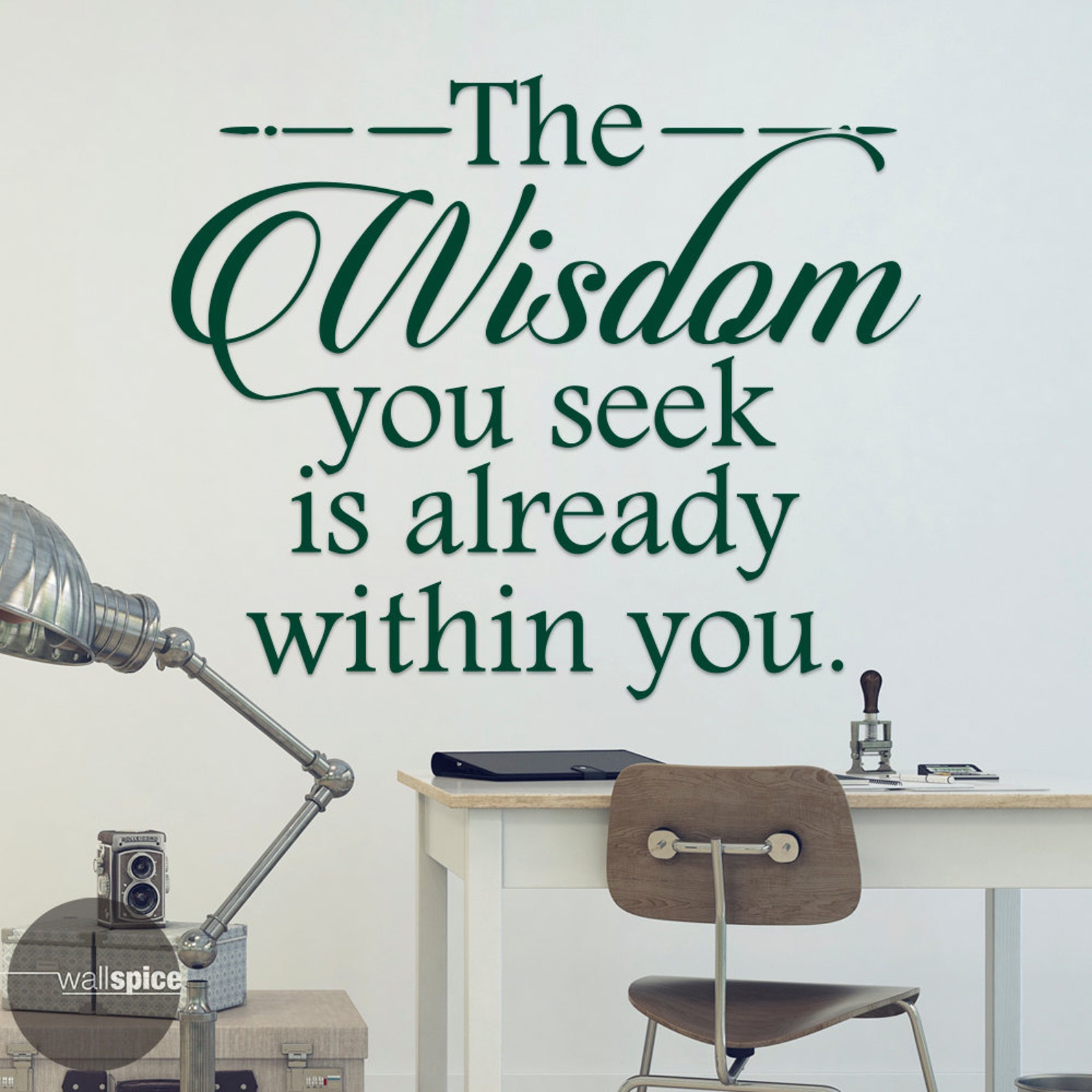 The Wisdom You Seek is Already Within You Vinyl Wall Decal Sticker - Etsy