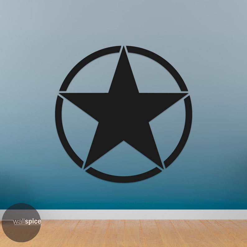 Army Military Star Symbol Vinyl Decal Sticker - Etsy Hong Kong