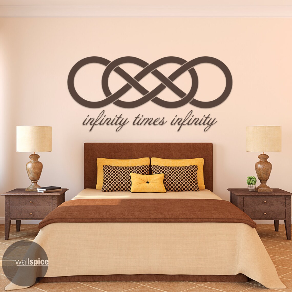 Infinity Times Infinity Vinyl Wall Decal Sticker Double | Etsy