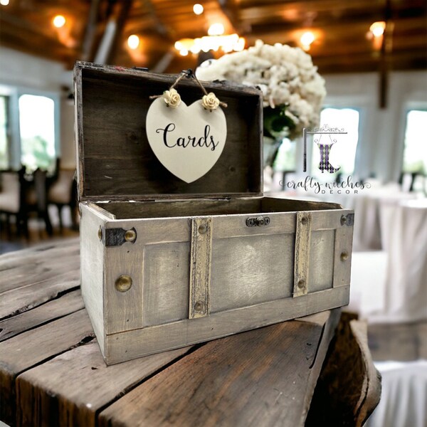 Rustic Card Box - Etsy