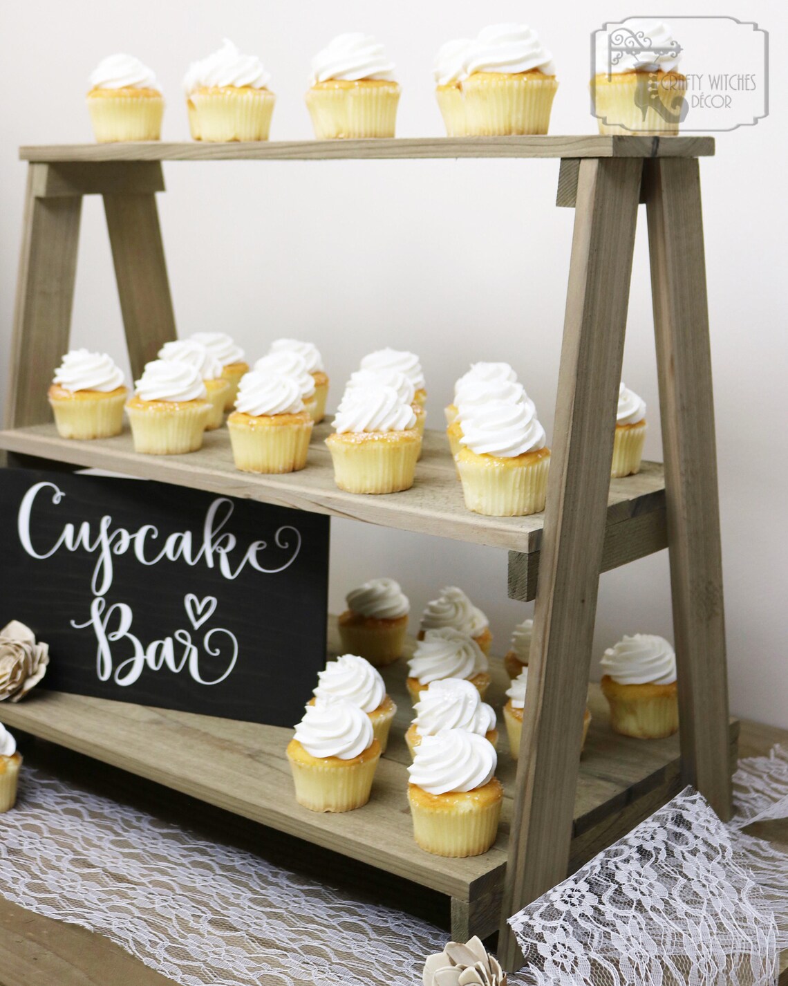 Barn Wood Cupcake Stand Wedding Display Stand Cupcake Stand - Etsy