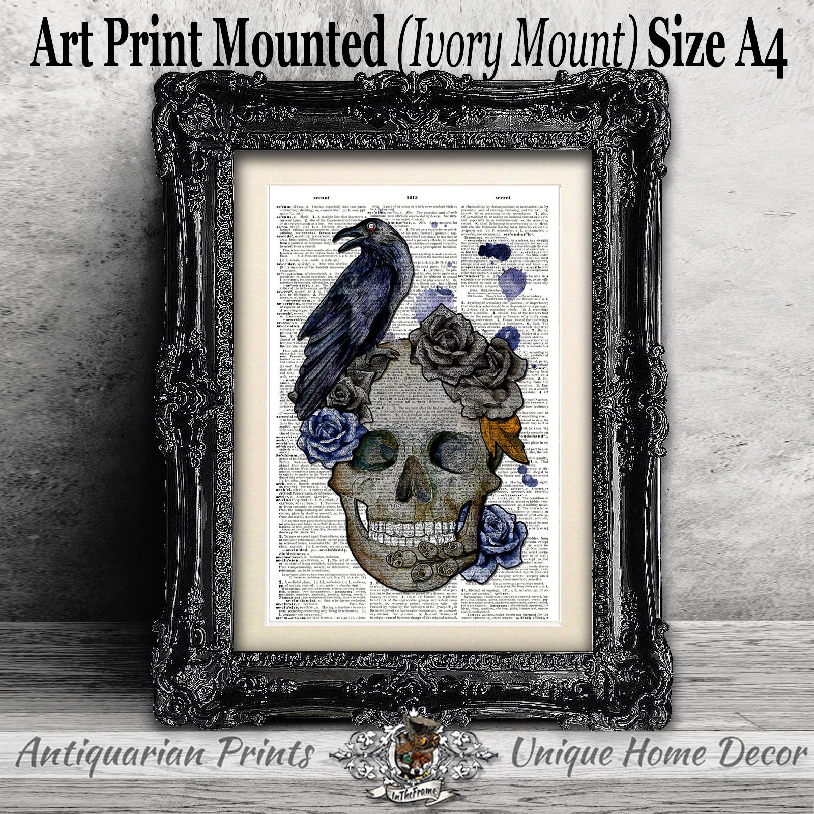 Human Skull Print Antique Skull Anatomy Wall Art Poster | Etsy