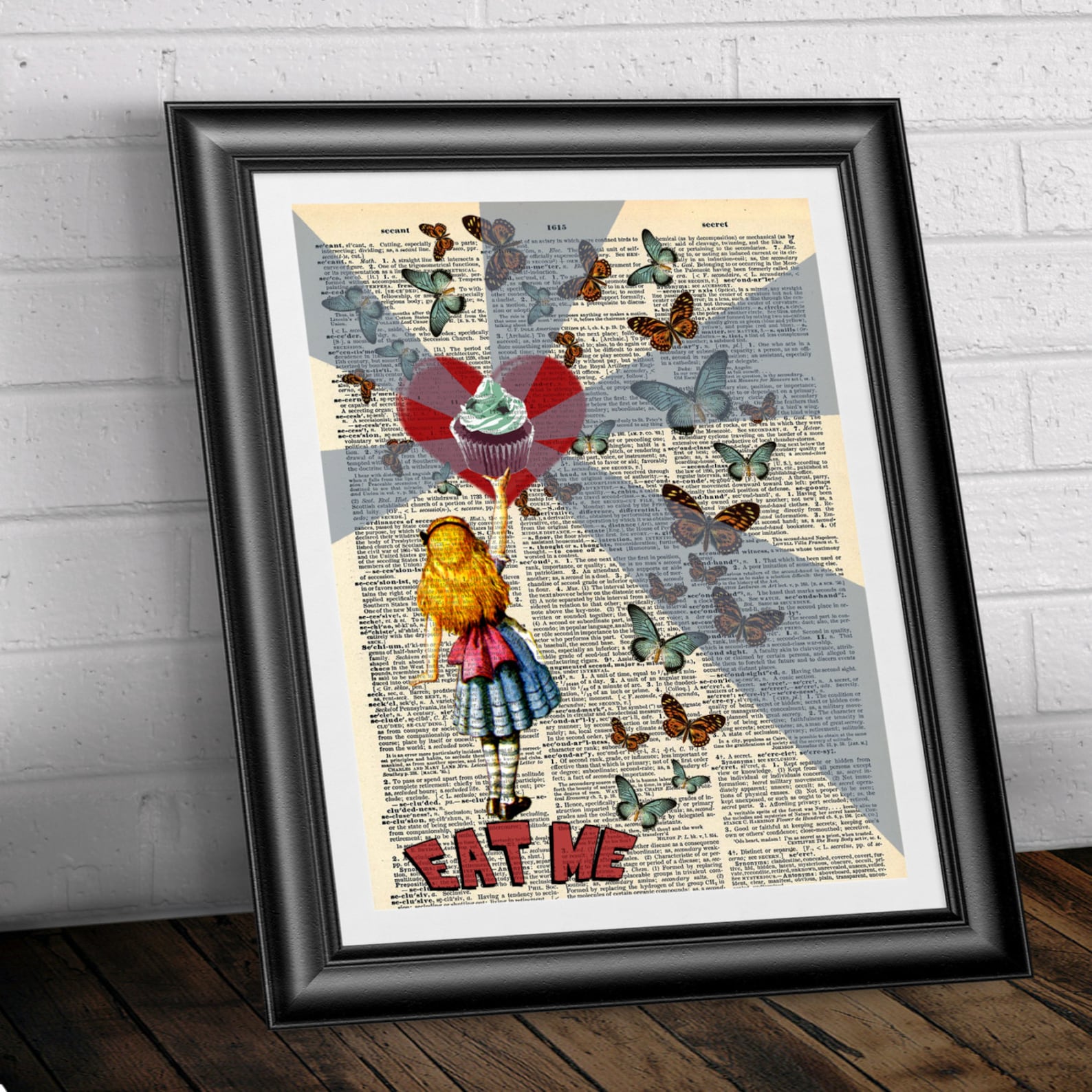 Art Print on Antique Dictionary Book Page. Vintage Artwork - Etsy