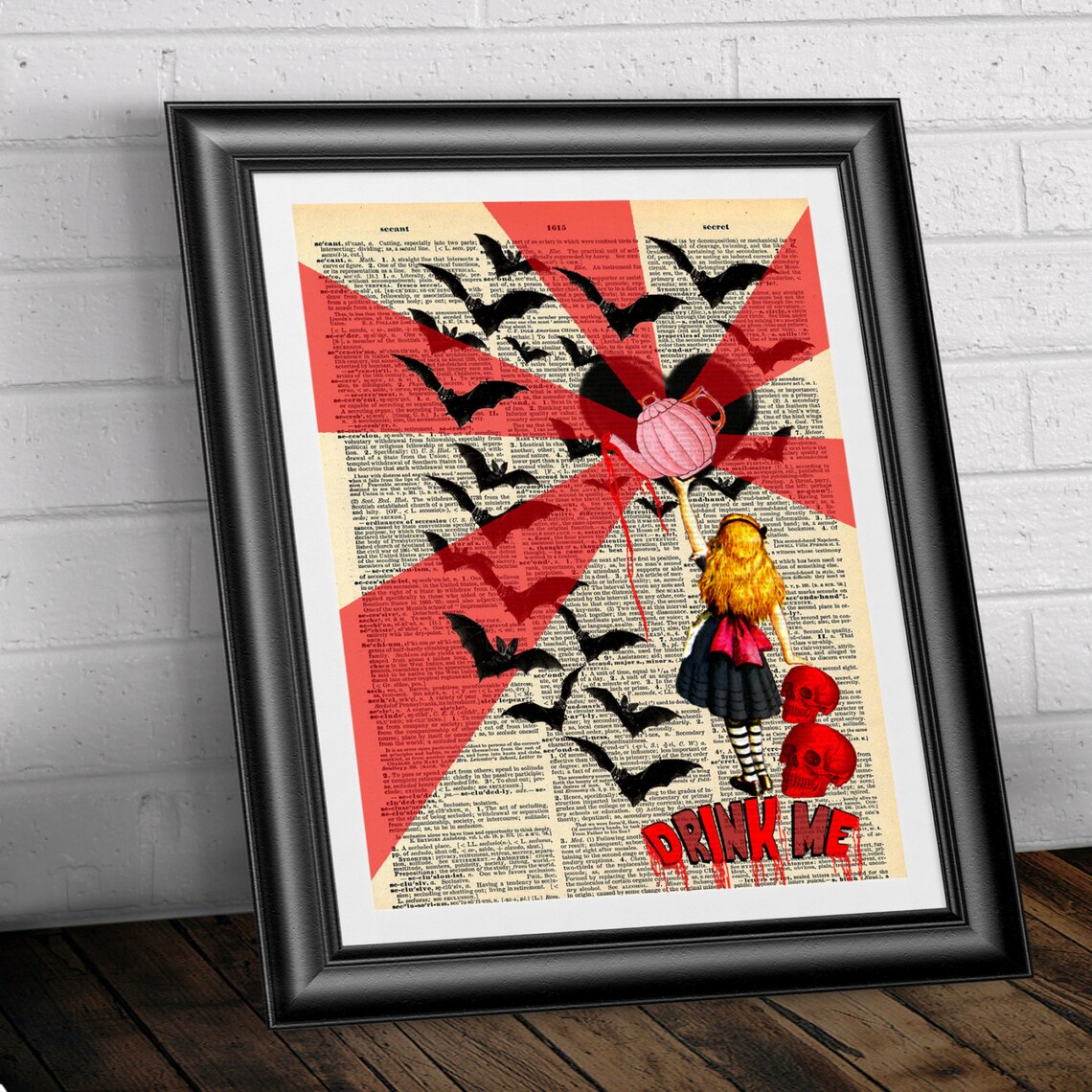 Dictionary Art Print on Antique Book Page. Vintage Artwork - Etsy