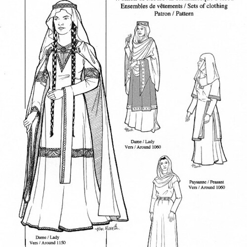 MAR1001 romanesque Period Womens Sets / 1060 or 1150 / | Etsy