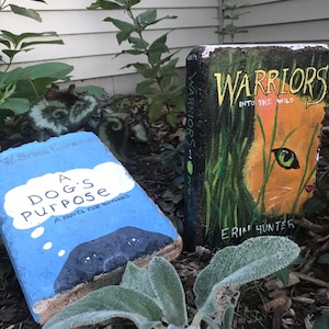 1 Garden Brick Book Cover Painted to Look Like Your Favorite Books for ...