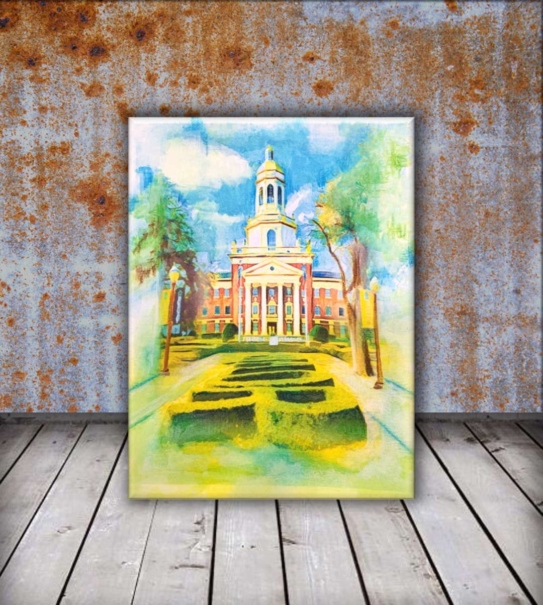 Baylor University Print: Pat Neff Hall Watercolor Art - Etsy