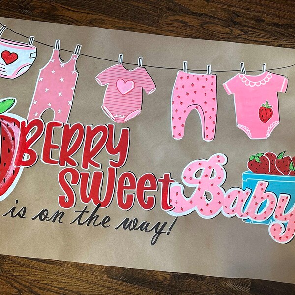 Baby Shower Butcher Paper Sign - Etsy