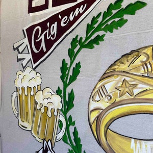 Aggie Ring Dunk Photo Backdrop Canvas Banner, Hand Painted - Etsy