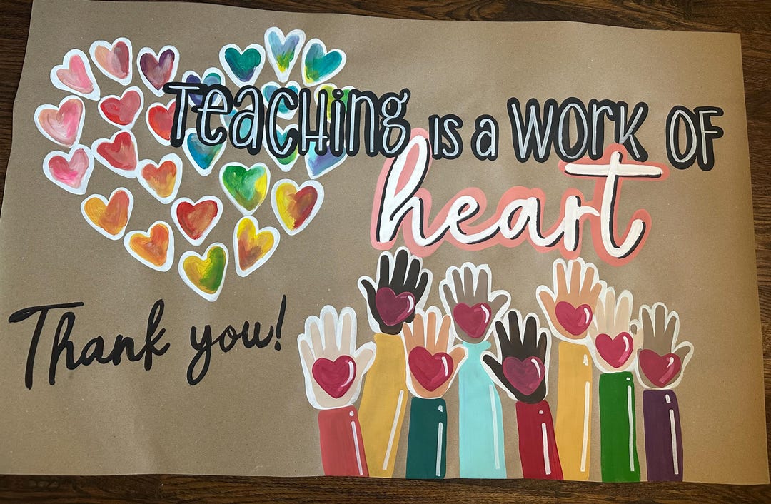 Ready to Ship -teaching is a Work of Heart, Appreciation Banner ...