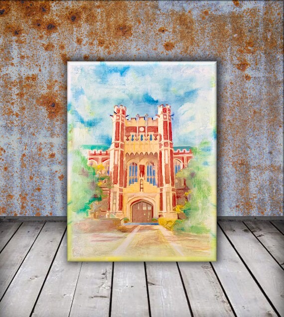 University of Oklahoma Bizzell Memorial Library Wall Art | Etsy
