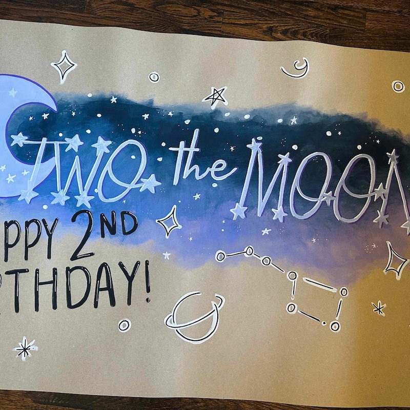 Moon Banner - Etsy