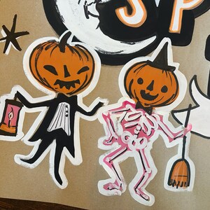 Ready to Ship- Spook-tacular, Halloween Party Banner, Painted Butcher ...